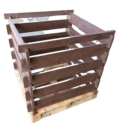 Bac à compost en PVC BRUN 650L - en kit | La Plaine